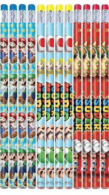 Super Mario Party Pencils | Super Mario Party – Just Party Supplies NZ